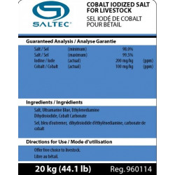 Saltec Livestock Cobalt Salt Block 20 Kg | The Horse Barn