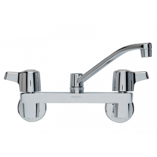 Waltec® Two Handle Wallmount Faucet - Lever Style - 8" Centre - Chrome ...