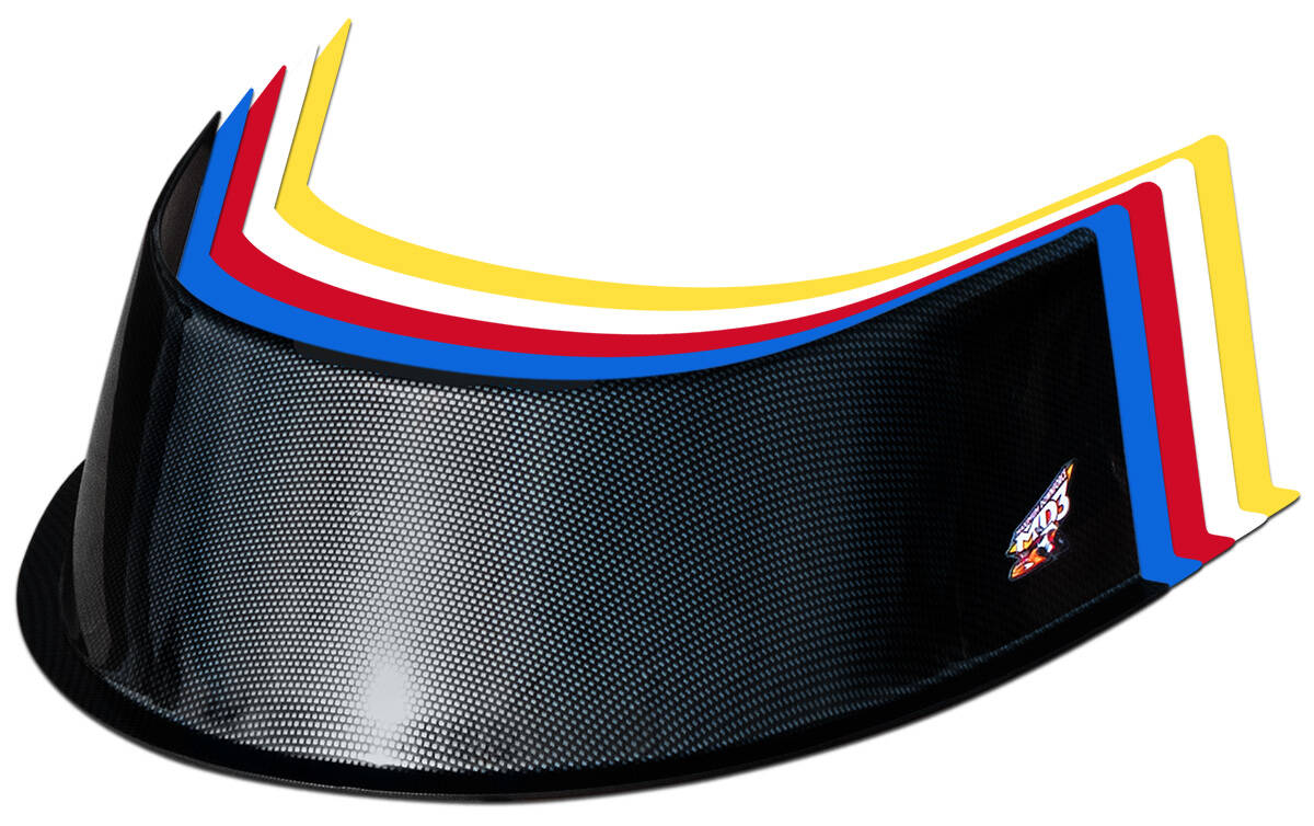 6" HOOD AIR DEFLECTOR, RED - Carolina Racing Supply