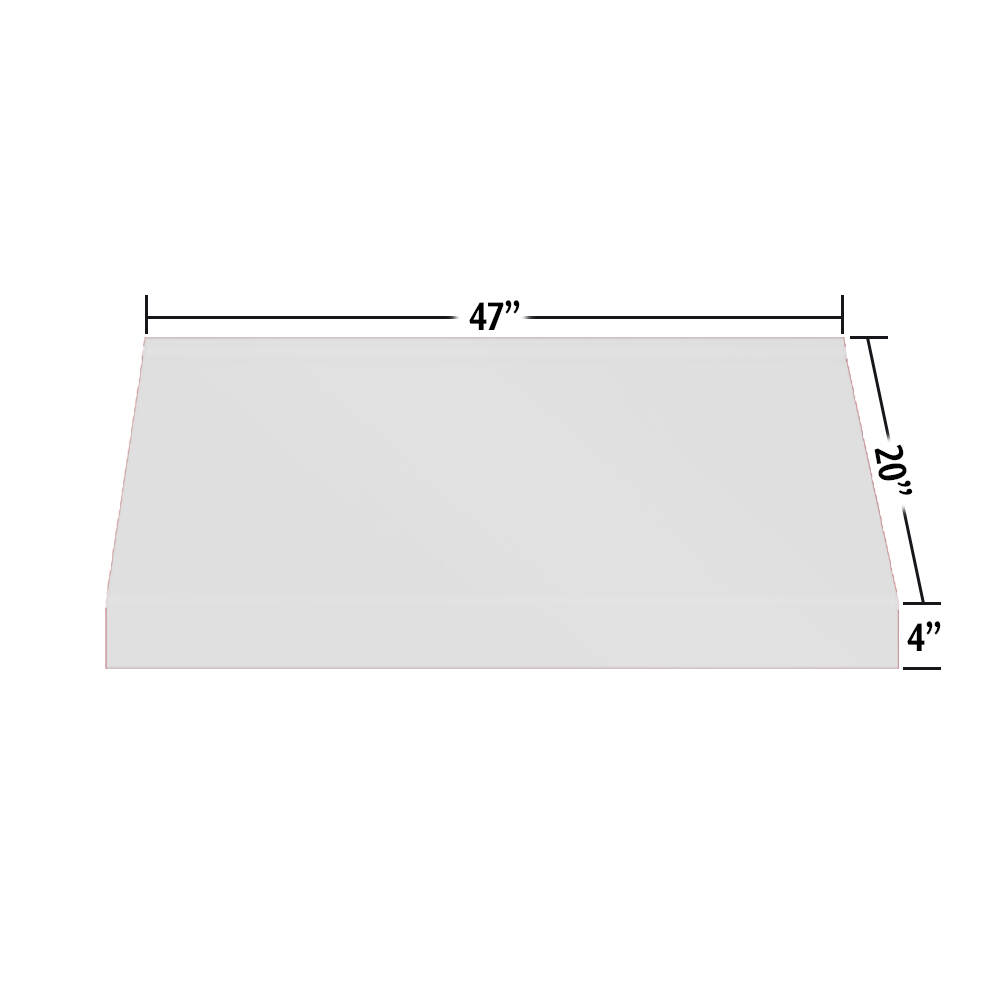 WHITE MD3 MODIFIED PLASTIC LOWER NOSE PANEL - Carolina Racing Supply