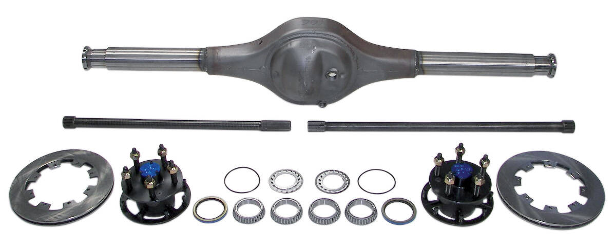 58" GN REAR END, 5 on 4-3/4" HUBS, SOLID AXLES - Carolina Racing Supply