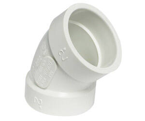 PVC SEWER BDS/DR35 CSA 45° ELBOW 4" slip x 4" slip - Near North Supply Inc.