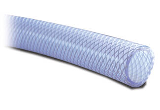 CLEAR BRAIDED REINFORCED PVC HOSE ½" i.d. x 50' - Near North Supply Inc.