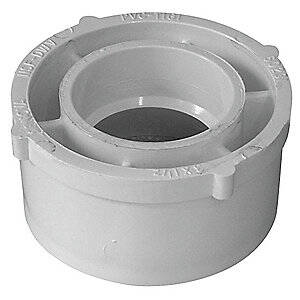 PVC SEWER BDS/DR35 CSA SEWER-DWV BUSHING 4" SEWER spg x 3" DWV slip ...