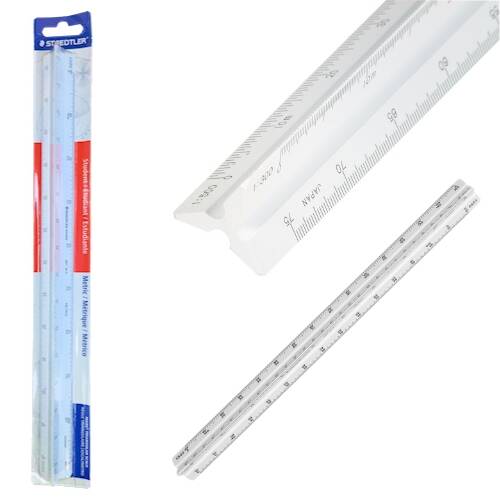 Disc Staedtler Triangular Scale 12" Student Metric Architectural ...