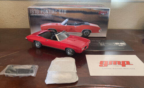 Pontiac GTO convertible 1970 red GMP 1:24 Diecast | eAutomobilia the ...