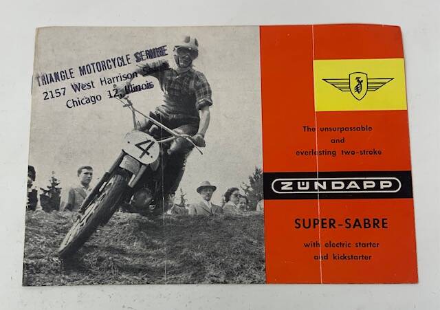 Zundapp SUPER-SABRE Sales Catalog-Brochure | eAutomobilia the online ...