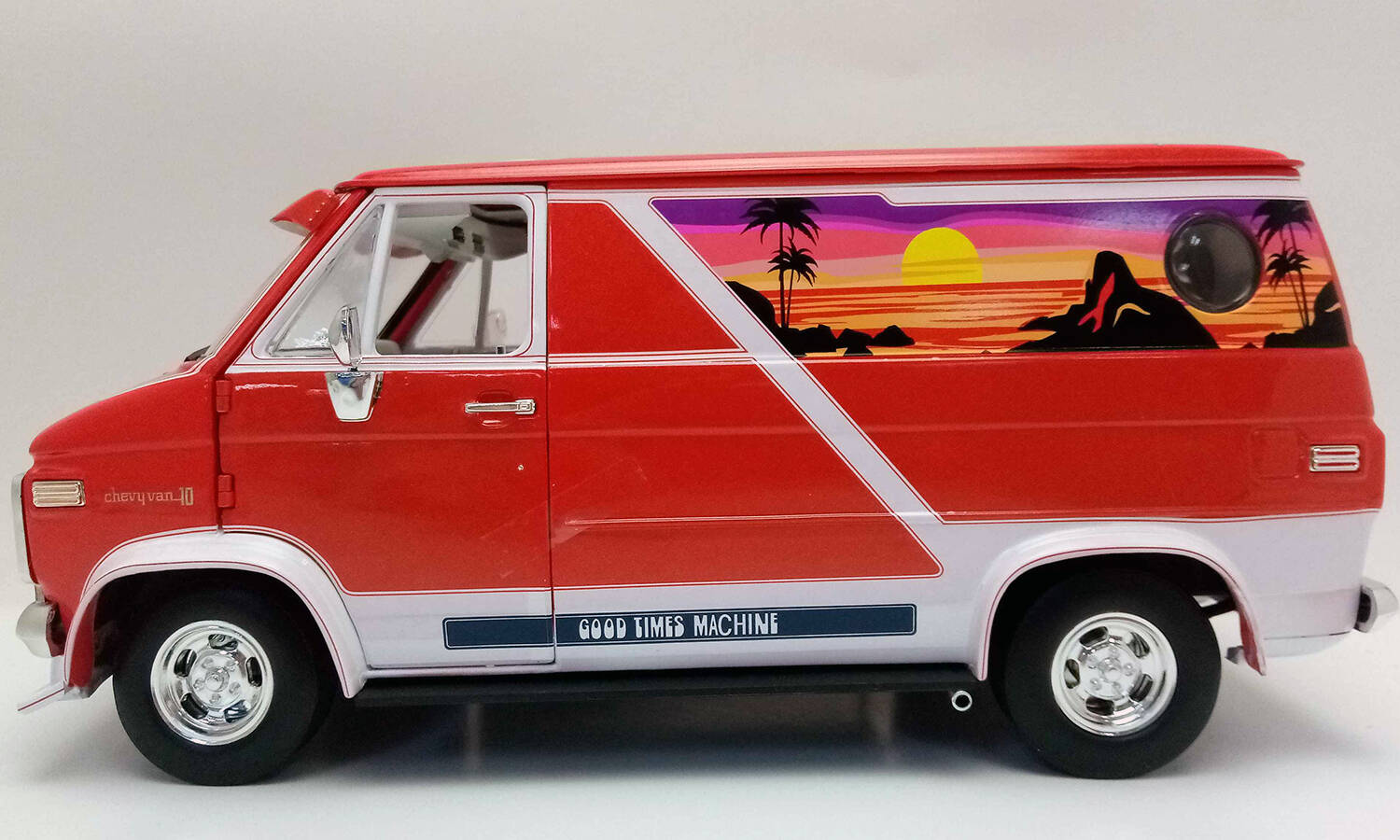 Chevrolet G Series Van Good Time Machine 1976 Acme 1:18 Diecast ...