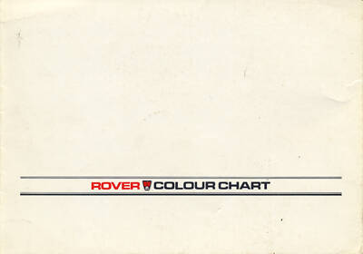 ROVER Colour Chart | eAutomobilia the online division of Wilkinson's ...