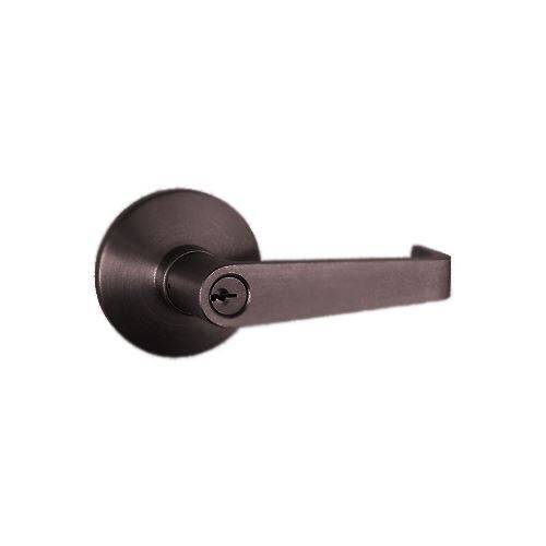 Oil Rubbed Bronze Commercial Storeroom Lever Trim with Lock for Panic ...