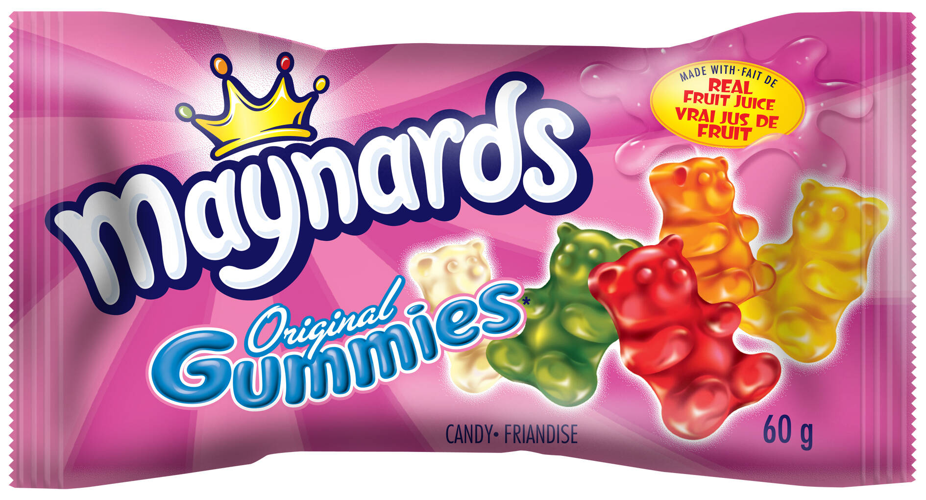 maynards 18x60g gummies original 122016 - JN Webb Wholesale